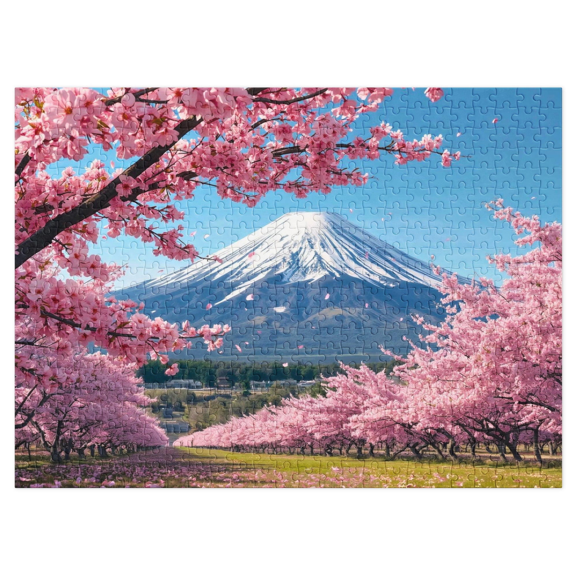 Cherry Blossom Puzzle – Mount Fuji Landscape (252, 500, 1000 pcs) – My ...